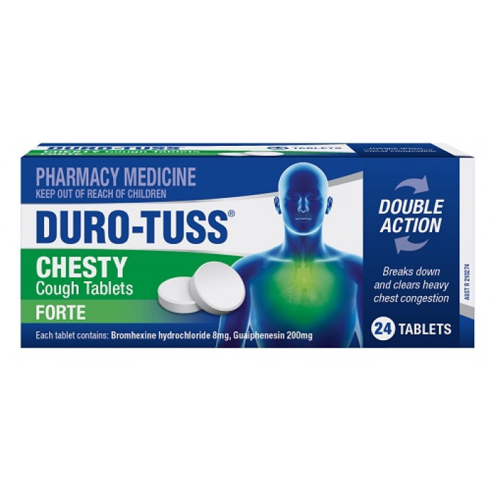 DURO-TUSS CHESTY COUGH TABLETS FORTE (24 TABLETS) - Adore Pharmacy