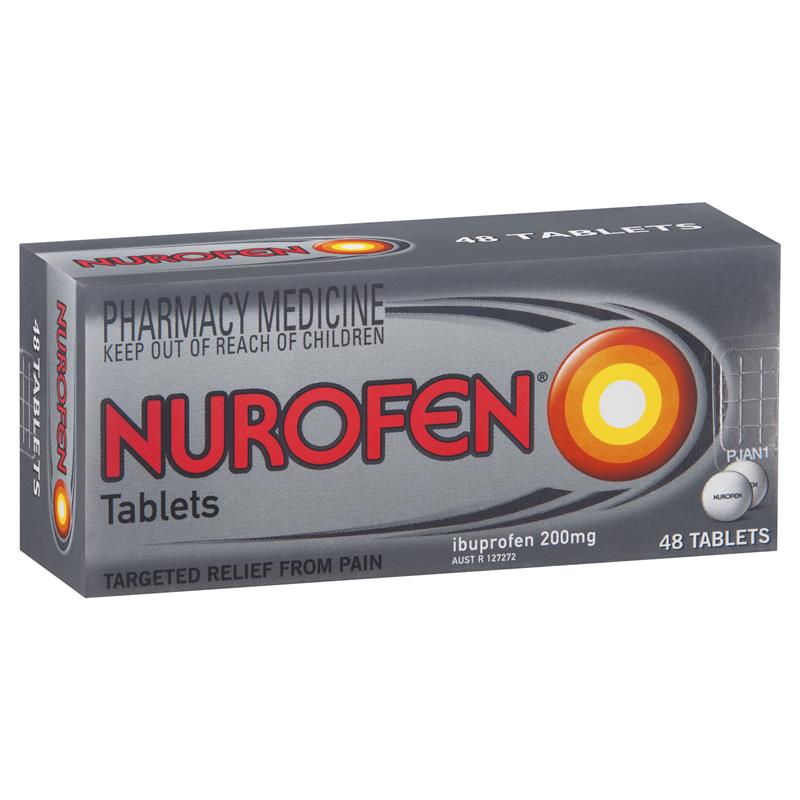 Nurofen Tablets Pain Relief 200mg Ibuprofen 48 & 96 Pack - Adore Pharmacy