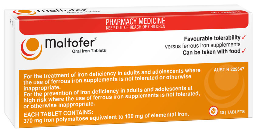 Pharmacy Medicine Maltofer Iron 100mg 30 Tablets - Adore Pharmacy