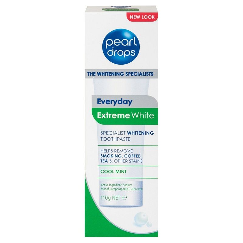 Pearl Drops Everyday Extreme White Whitening Toothpaste 110g Adore Pharmacy