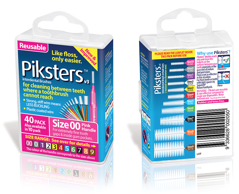 PIKSTERS Interdental Brushes 40 Pack - Adore Pharmacy