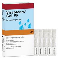 Viscotears Gel PF for Dry Eyes 0.6g 30 Vials - Adore Pharmacy