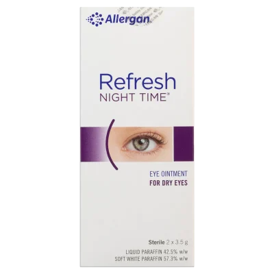Allergan Night Time Eye Ointments 2 x 3.5 g - Adore Pharmacy