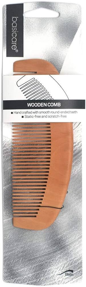 Basicare Wooden Comb - Adore Pharmacy