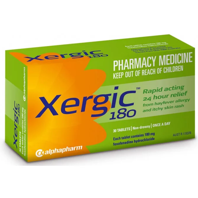 XERGIC 180mg 30 Tablets - Adore Pharmacy