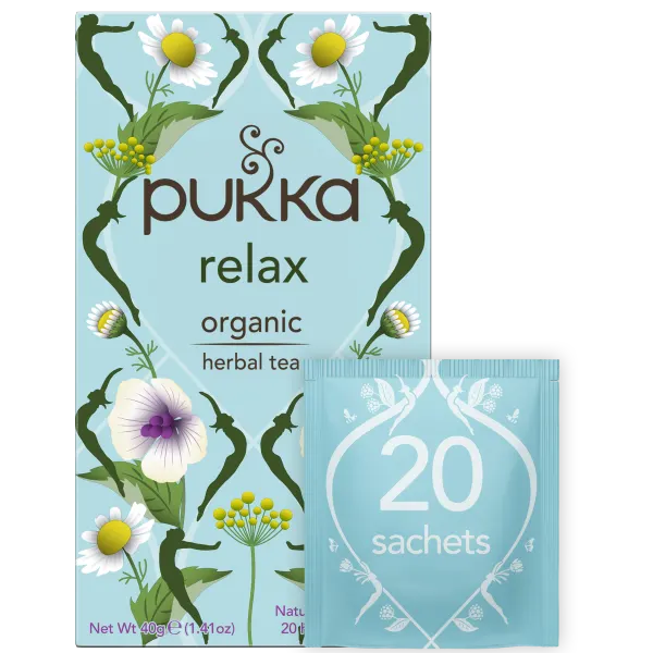 Pukka Relax Herbal Tea 20 Sachets - Adore Pharmacy