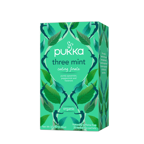 Pukka Three Mint Herbal Tea 20 Sachets - Adore Pharmacy