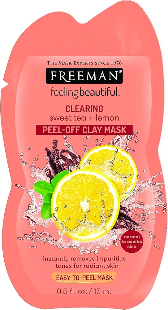 Freeman Clearing Sweet Tea + Lemon Peel-Off clay mask - Adore Pharmacy