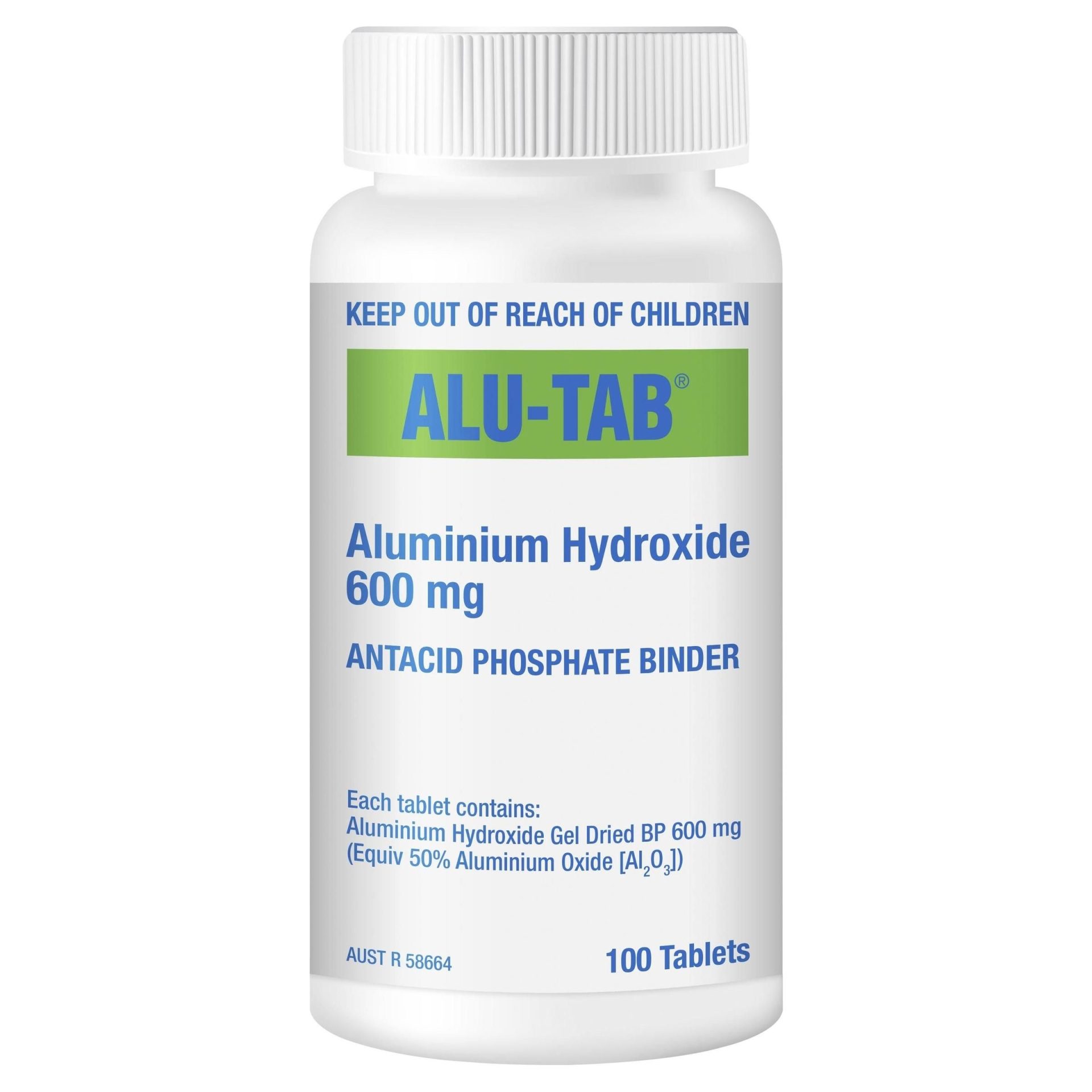 Alu-Tab Aluminium Hydroxide 600mg 100 Tablets - Adore Pharmacy