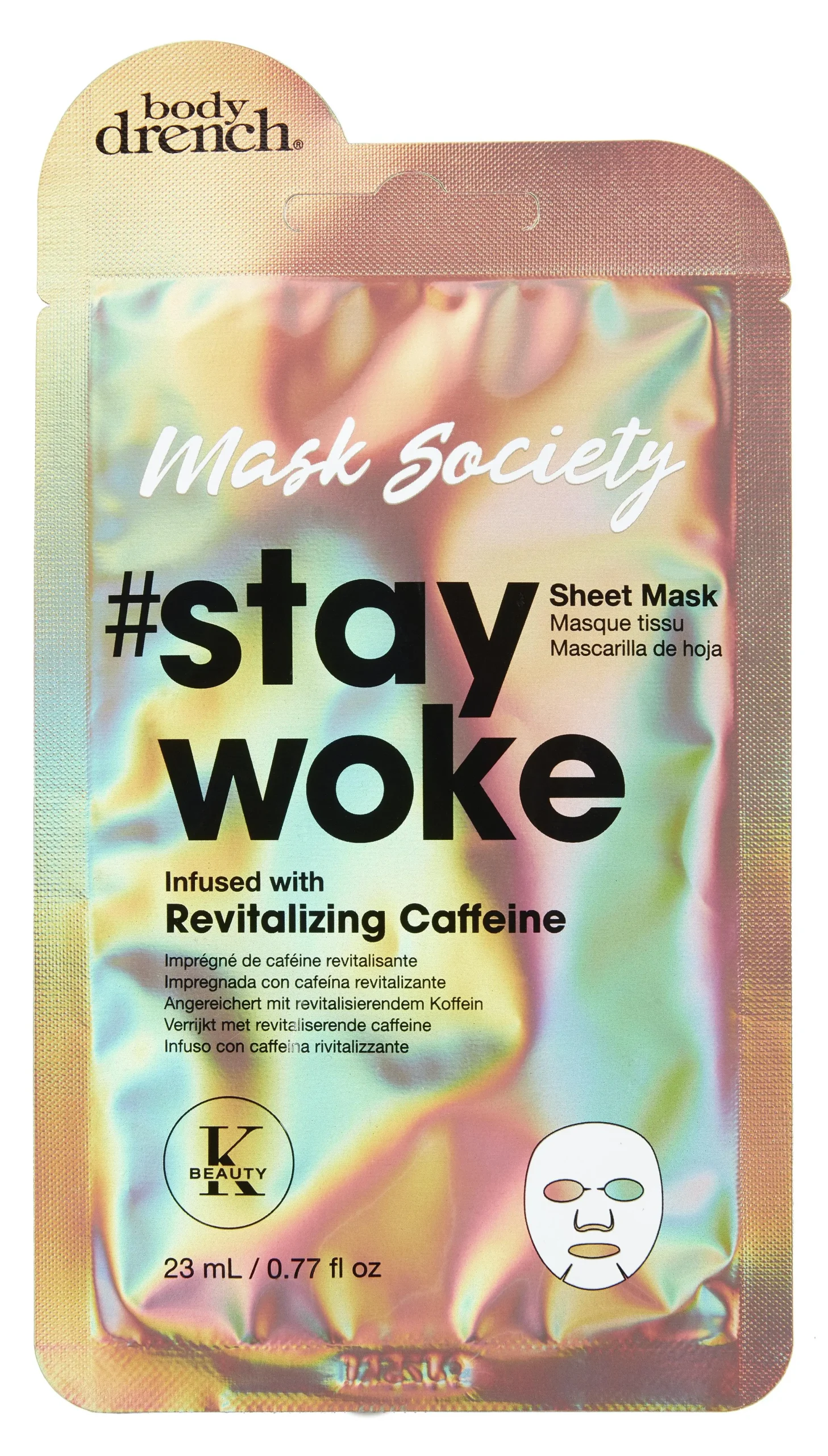 Mask Society Sheet Mask Infused With Revitalising Caffeine - Adore Pharmacy