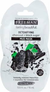 Freeman Feeling Beautiful Detoxifying Charcoal + Black Sugar Mud Mask ...